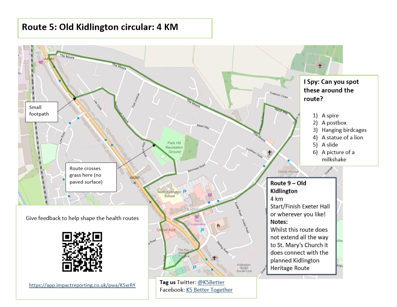 New Family-friendly Walking Routes in Kidlington – KIDLINGTON NEWS